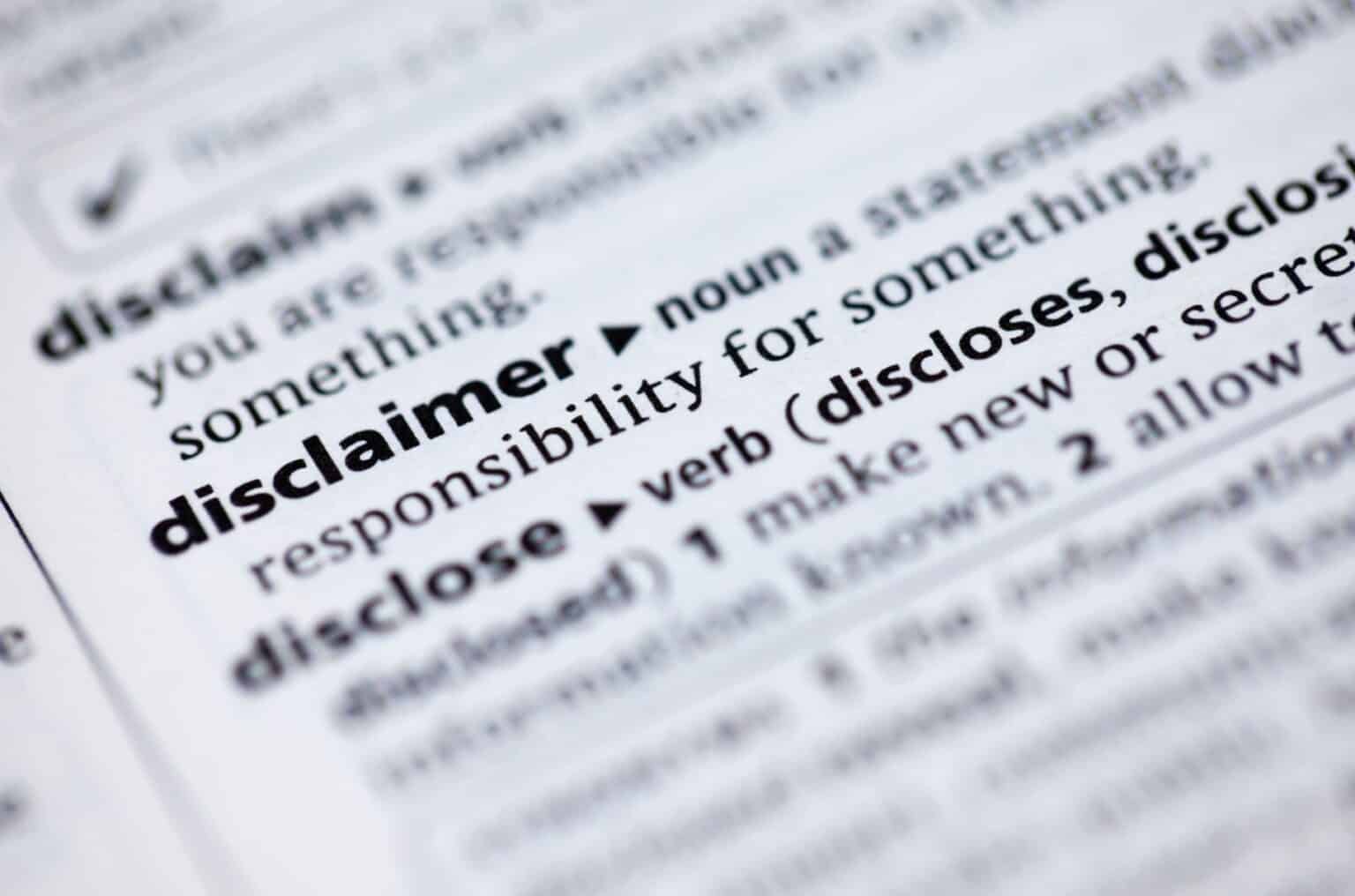 How to Write Disclaimers for Your Website: The Legal Considerations