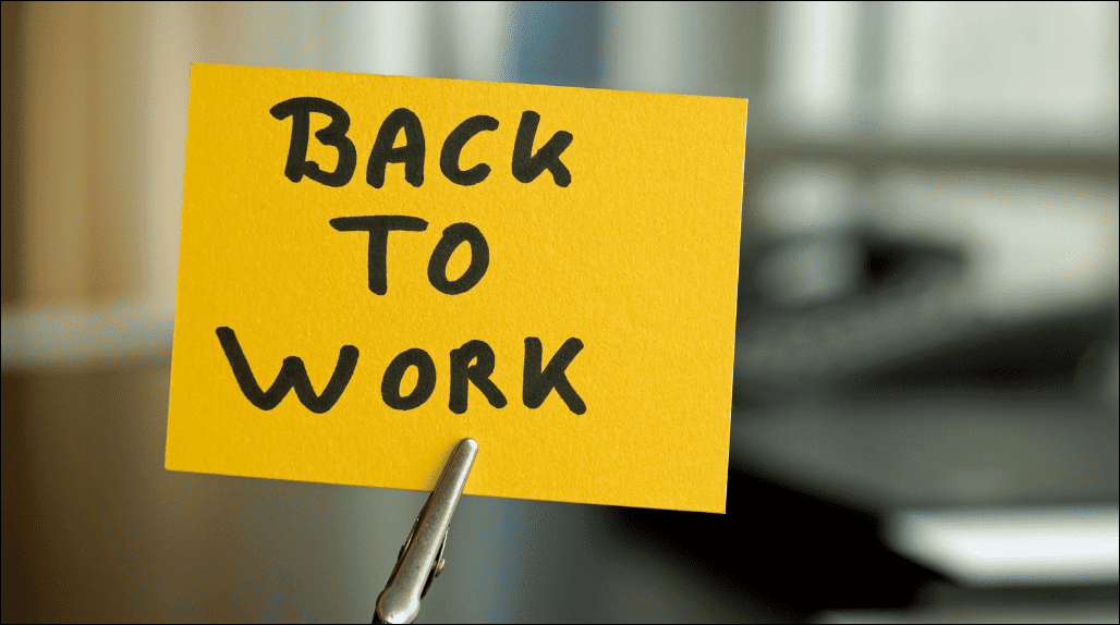 How To Nurse Yourself Back To Work After An Extended Time Away ...